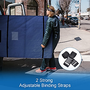 Tie Down Straps 2PCS (1'' x 7.15') for Moving or Storage, Heavy Duty Lashing Straps, Adjustable Nylon Straps for Motorcycle, Cargo, Trucks, Trailer, Luggage