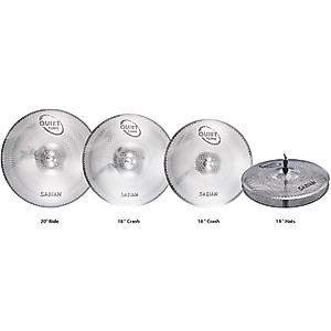 SABIAN Quiet Tone Practice Cymbals Set Qtpc504