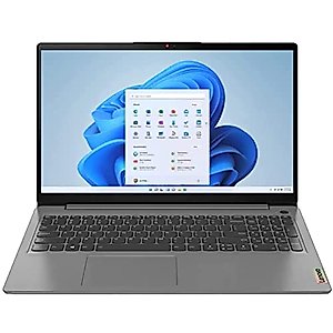 New Lenovo ideaPad 3i 15.6" FHD (1920x1080) Laptop, Intel Pentium Gold 7505, 4GB DDR4 RAM,128GB NVMe M.2 SSD, Fingerprint Reader, HDMI, Bluetooth 5.0, Webcam,Windows 11