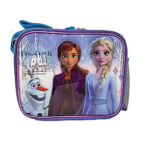 Disney Frozen Elsa Olaf & Anna Insulated 9.5" Lunch Bag with Shoulder Strap
