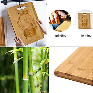 Kitchen Witch Cutting Board,Kitchen Gifts for Women,Witchy Decor,Kitchen Witch Decor,Witchcraft Supplies,Witchy Gifts for Mom Anniversary Kitchen Housewarmings Weddings Holidays