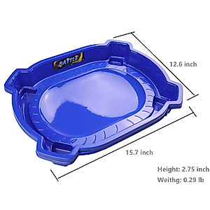 Aimoly Stadium Battle Arena for Beyblade Burst Battling Tops Game (Blue2)