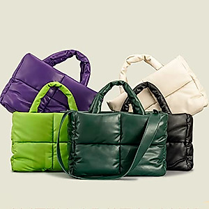 Cotton Handbag Large Tote Women Shoulder Bags Down Cotton Crossbody Bag Trend Crossbody Bag