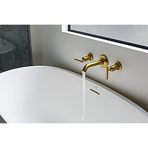 KOHLER K-T14429-4-BL Purist® Deck- or Wall-Mount High-Flow Bath Valve Trim with Lever Handles