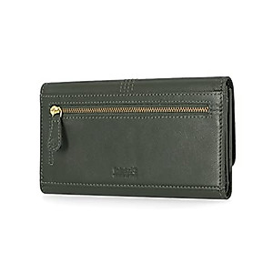 Timberland Women's Leather RFID Flap Wallet Clutch Organizer
