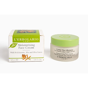 L'Erbolario Moisturising Face Cream - Hydrating And Nourishing Treatment - Fast Absorbing, Non-Greasy - Light Texture Can Be Applied Day Or Night - Ideal Base For Luminous Makeup - 1.6 Oz