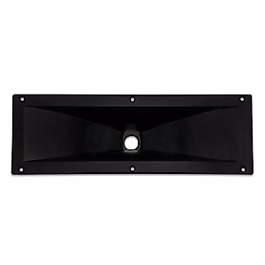 Goldwood Sound Molded Tweeter or Midrange Speaker Lense Heavy Duty Abs Directivity Speaker Horn Black (GM-500PB)