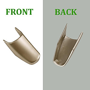 Automkt 4 Pcs Car Door Pull Strap End Caps Fits for 2003-2011 Lincoln Town Car 4.6L V8 Replaces 3W1Z-5422670-AAC Gold