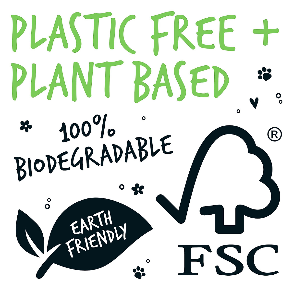 BUGALUGS Dog Wipes, 100% Plastic Free Biodegradable pet Wipes for Full Body, Eye Wipes, Ear Wipes, Bum & Paws. 110 Sensitive Dog Grooming Wipes for Dogs, Puppy & cat Grooming (Fragrance Free)