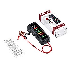 12V Car Battery Tester and Alternator Tester, Automotive Load Tester Indicator, 12 Volt Auto Check for Automobile