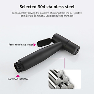 Handheld Bidet Sprayer for Toilet, 2024 New Stainless Steel Sprayer for Toilet Cloth Diaper Sprayer, Bidet Attachment for Feminine Wash