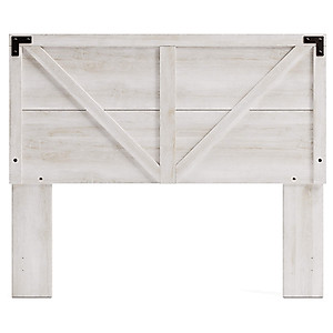 Signature Design by Ashley Shawburn Modern Farmhouse Headboard, Queen, Whitewash
