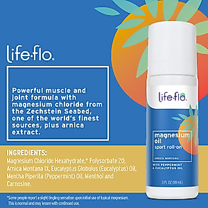 Life-Flo Magnesium Oil Sport Roll-On | 3oz