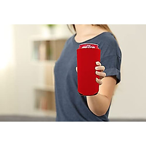 Blank Neoprene 24 oz. Can Coolie (4 Pack, Black)