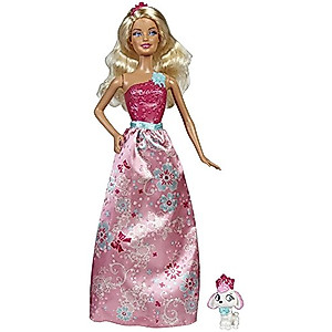 Barbie Princess and Pet Barbie Doll - Contains Doll & Pet Poodle Dog
