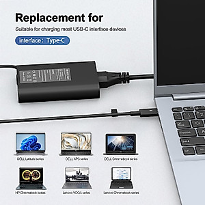 Replacement Dell Laptop Charger 65W 45W USB C Laptop Charger for Dell 5420 5520 7420 5430 7430 7330 7340 5320 7320 5290 2in1,XPS 13 9360 9320 7390 2in1 9350 9380 9370 9310 9300 Dell Laptop Charger1