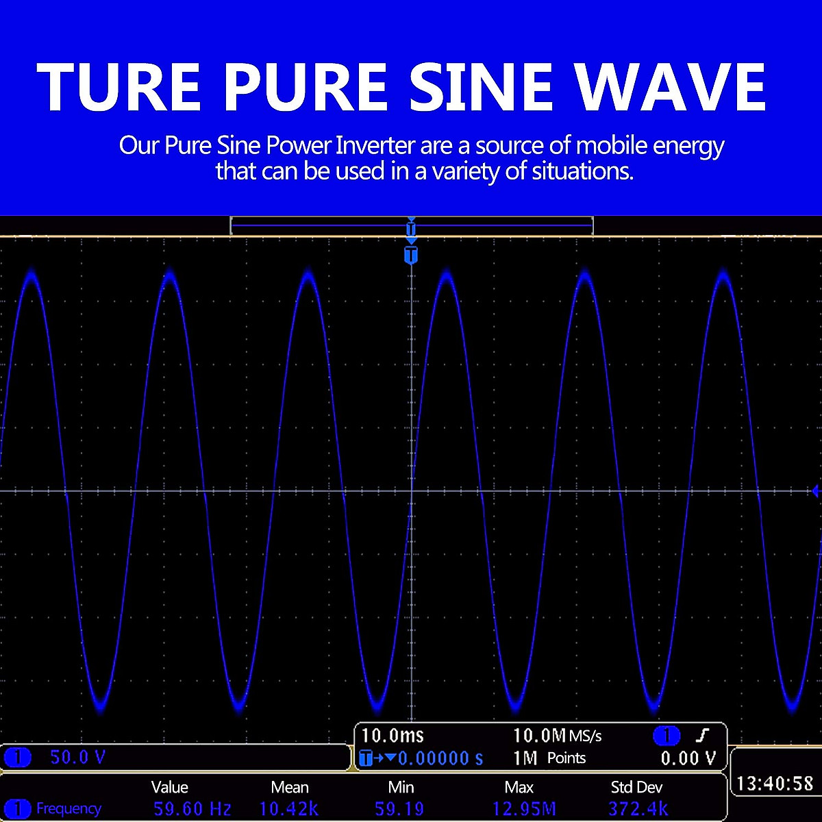 Pure Sine Wave 2000Watt Car Power Inverter ETL UL458 DC 12V to 120V AC with Remote Control and LCD Display 1 AC Terminal Block 2 AC Outlets 2x2.4A USB Ports for RV Truck Boat by VOLTWORKS (12VBlue)