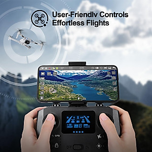NMY Drones with Camera for Adults 4k, 5G WIFI FPV Transmission Drone, 40mins Flight Time on 2 Batteries, Brushless Motor, Mobile Phone Control, Multiple Flight Modes, Suitable for Beginners