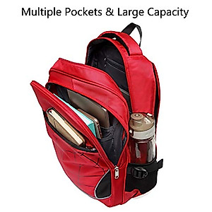 BLUEFAIRY Kids Backpack for Boys Elementary School Bags Durable Kindergarten Bookbags (Red) One_Size