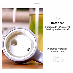 Hweryho Dispenser, Auto Flip Cap 630ml Leakproof Olive Oil Bottle for Kitchen, Oil Sprayer for Cooking, Easy Refill & Cleaning Non-Drip Spout, Non-Slip Handle, Oil Sprayer for Cooking (1 PACK)