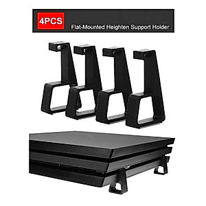 4PCS Cooling Feet, Horizontal Feet Riser Compatible for PS4/Slim/Pro/Playstation 4 Game Console Cooling Legs Base Support Holder for Ventilation Gaming Machine Bracket Accessories (Old Model)