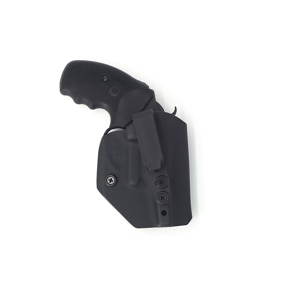 Compatable with Charter Arms Undercover 38 Special .38 Ambidextrous IWB Kydex Holster Inside Waistband Concealed Carry Holster Made in USA (Black)