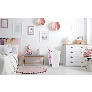 Pikl Girls Laundry Hamper Patented design Unicorn Hamper Quality Kids Hamper with Carry Handle. Use as a Unicorn basket Girls Laundry Basket Girls Hamper for Bedroom Kids Laundry Basket Unicorn Decor