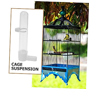 BESPORTBLE Bird Parrot Feeding Cup Bird Feeder for Outside Waterer Feeding Cup Water Dispenser for Birds Portable Feeder Cup Water Feeder Drinking Water Machine Dispenser Bird Supplies White