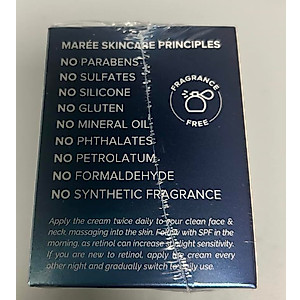 MAREE Face Moisturizer Retinol Cream for Face - Wrinkle Cream for Women - Facial Moisturizer with Collagen - Crema Hidratante Para la Cara for Skin Tightening