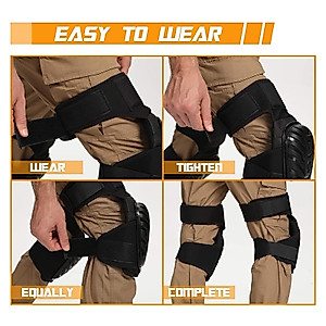 TIANSDL Knee Pads for Work with Heavy Duty Gel Cushion and Adjustable Non-Slip Velcro Straps Kneepads Perfect for Gardening, Flooring