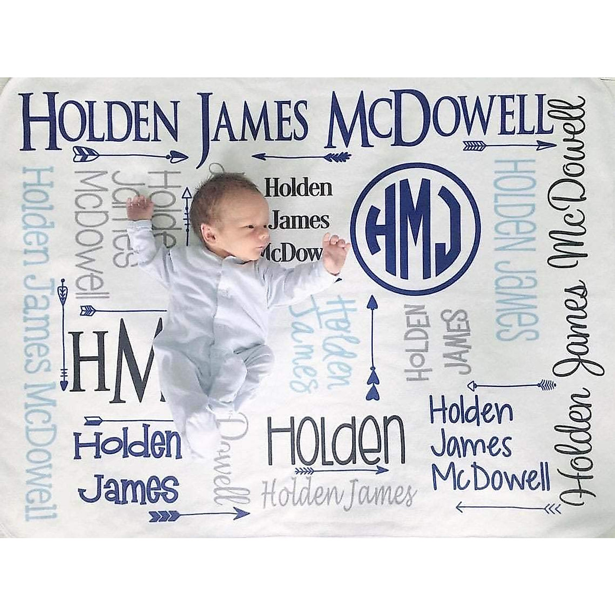 Personalized Blankets for Baby Son with Name, Personalized Name Blanket for Baby, Kids, Girls, boy. Custom Blanket from Baby Name. Great Gift for Birthday, Christmas, Thanksgiving, Newborn Baby