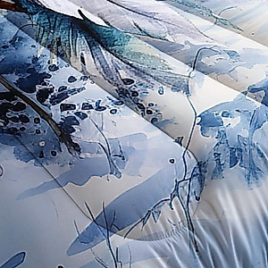 AILONEN Wolf Comforter Set - Full Size, Snow Wolf Bedding Set, Dream Catcher Comforter, Wild Animal Duvet - 3 Pieces, 1 Quilt and 2 Pillowcases