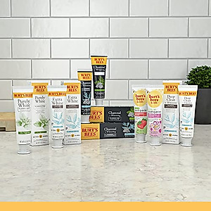 Burt’s Bees Toothpaste, Natural Flavor, Charcoal Fluoride-Free Toothpaste, Zen Peppermint, 4.7 oz, Pack of 3