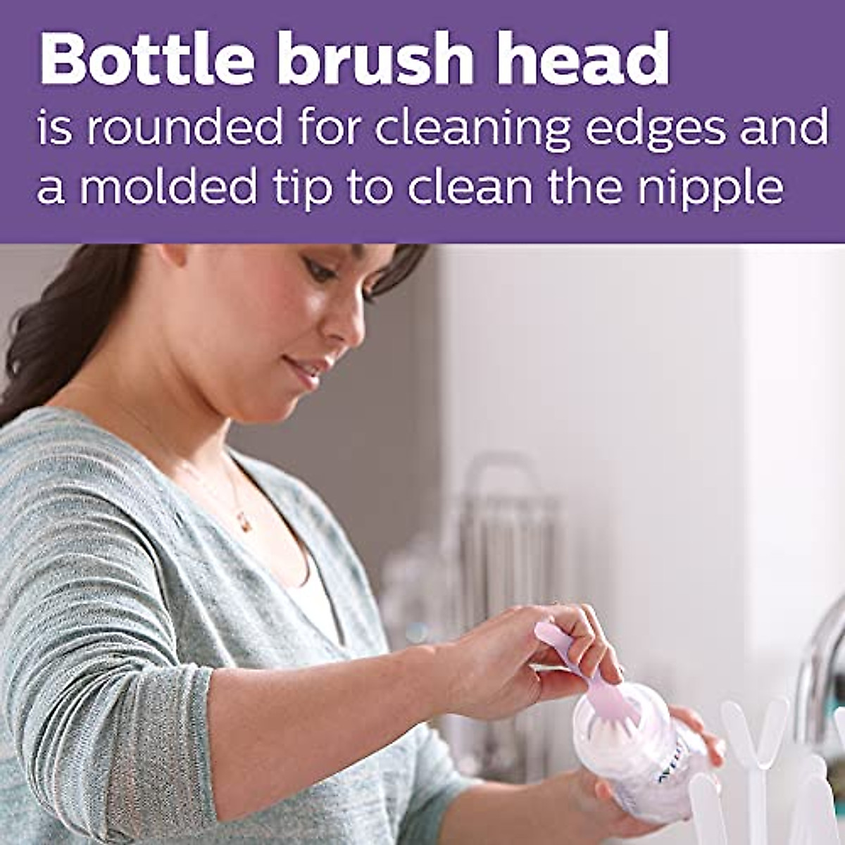 Philips Avent Natural Baby Bottle with Natural Response Nipple, Pink Baby Gift Set with Snuggle, SCD838/03