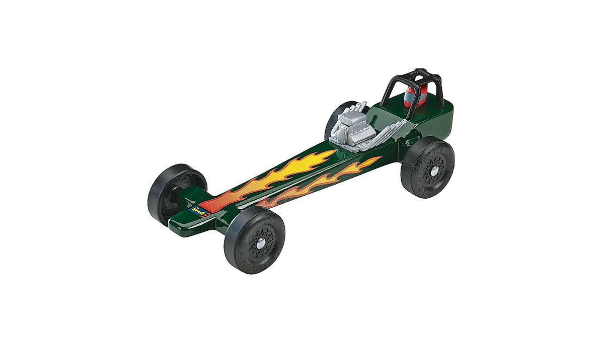 Revell Pinewood Derby Dragster Racer Kit - Build Fast, Race Ready