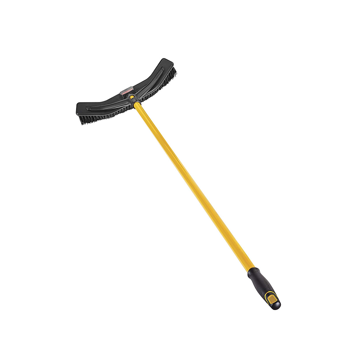 Rubbermaid Commercial Products Maximizer Push-to-Center Broom with Multi-Purpose Bristle, 18" Wide, Black (2018727)