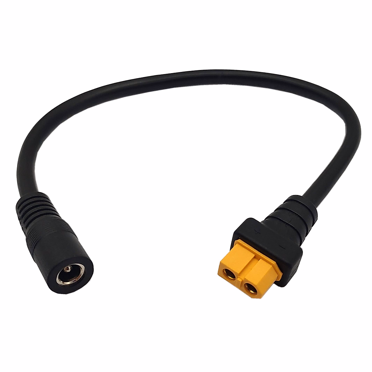 Halokny XT60 Adapter Cable XT60 Female to DC 5.5mm X 2.5mm Female Power Cable XT60 Charging Cable for Fatshark Skyzone FPV Monitor Power 10inch (XT60 Female to DC5525 Female)