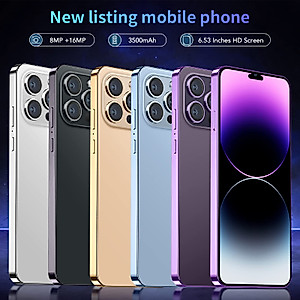 GOWENIC Android 10 Smartphone, 6.53in 3G HD Dual Card Unlocking Mobile with 4GB RAM 64GB ROM 8MP Front and 16MP Rear Camera 3500mAh Battery, Black