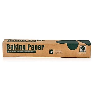 Rcoovers Cooking Paper Parchment Paper Roll (Unbleached 75FT) Non-stick Baking Paper Roll Perfectly Useful and Comfortable for Baking Cookies izzas And Microwave Ovens Size: 12in X 75ft