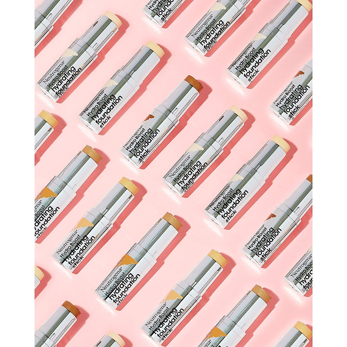 Neutrogena Hydro Boost Hydrating Foundation Stick with Hyaluronic Acid, Oil-Free & Non-Comedogenic Moisturizing Makeup for Smooth Coverage & Radiant-Looking Skin, Classic Ivory, 0.29 oz