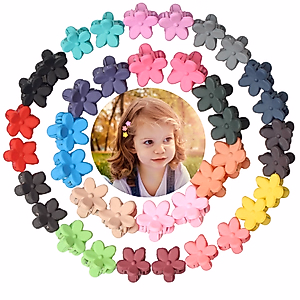 40Pcs Baby Girls Hair Bangs Mini Hair Claw Clip Kids Hair Pin 20 Colors for Girls and Women