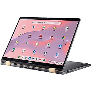 Acer Chromebook Spin 714 2-in-1 Laptop 14in FHD+ IPS Touchscreen 13th Generation Intel 10-core i5-1335U Beats i7-1255U 8GB RAM 256GB SSD Backlit USB-C Thunderbolt Sleeve ChromeOS Silver + HDMI Cable