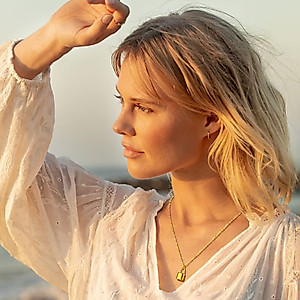 PROSTEEL Trendy Lock Necklace for Women Chain M Initial Necklace