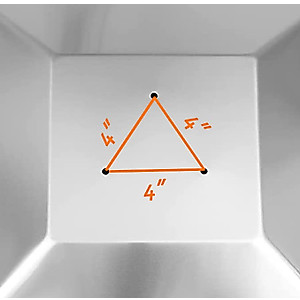 Replacement Patio Heater Heat Shield (Square) - Glass Tube Heat Shield with 3 Pre-Drilled Holes - Compatible with Gardensun BFC-A-SS Propane Gas Patio Heater and Other 4-Sided Glass Tube Heaters
