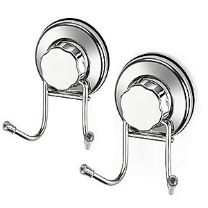 iPEGTOP Suction Cup Shower Caddy and Hooks