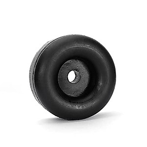 2.5" 2.5 Inches Round Rubber Bumper, Rubber Bump Stops, Feet Bumpers, Replace for Cargo Trailer Ramp Doors, and for Truck Gates (Pack of 2)