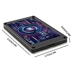 MAKIVI Computer Monito 3.5 Inch IPS Screen Temperature Monitoring Display CPU GPU RAM 4PIN 2.54 Pin Cable for AIDA64