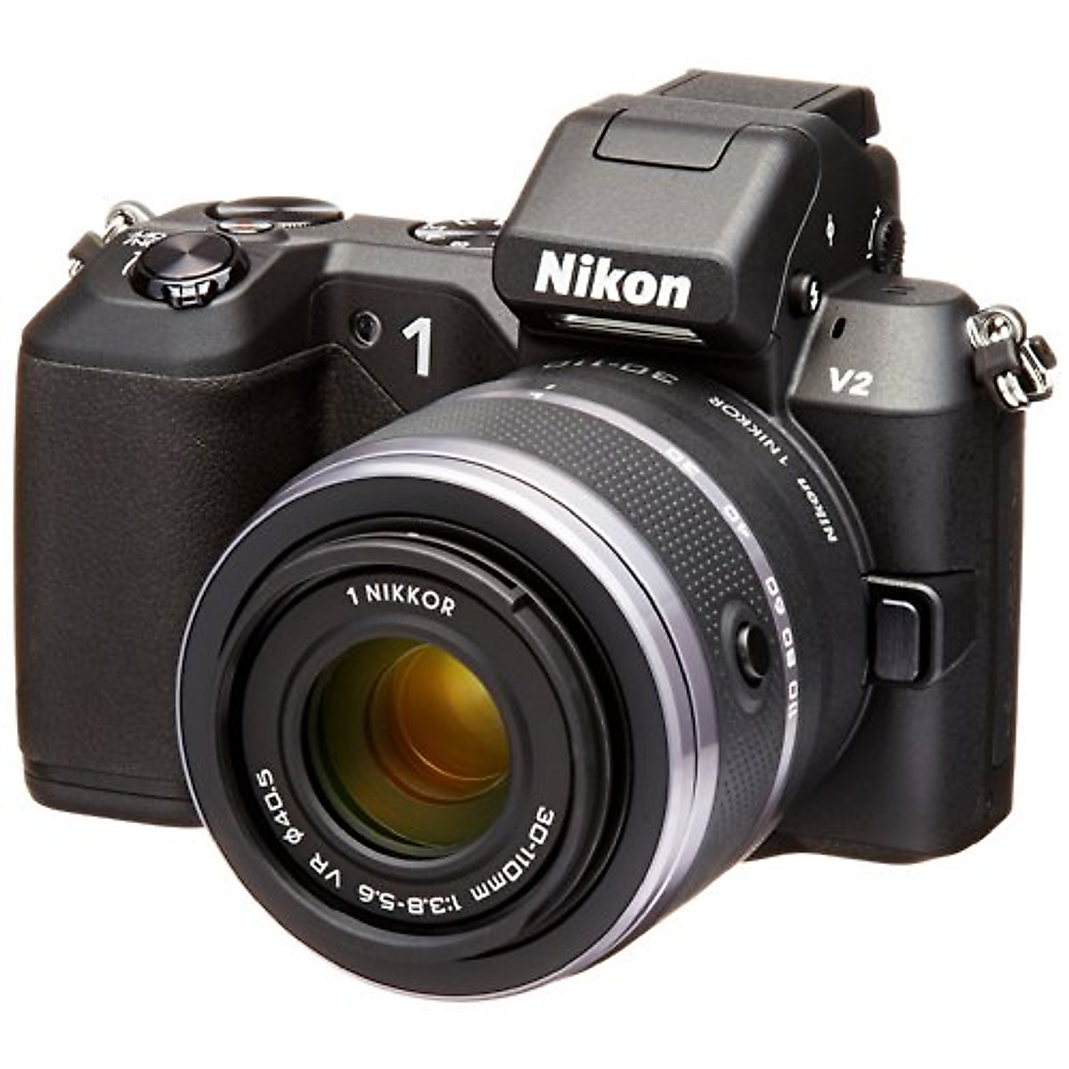 [Original] Nikon Set Mirror-Less SLR Nikon1 V2 + 11-27.5mm + 30-110mm Double Zoom kit BK N1V2WZBKA [International Version, No Warranty]