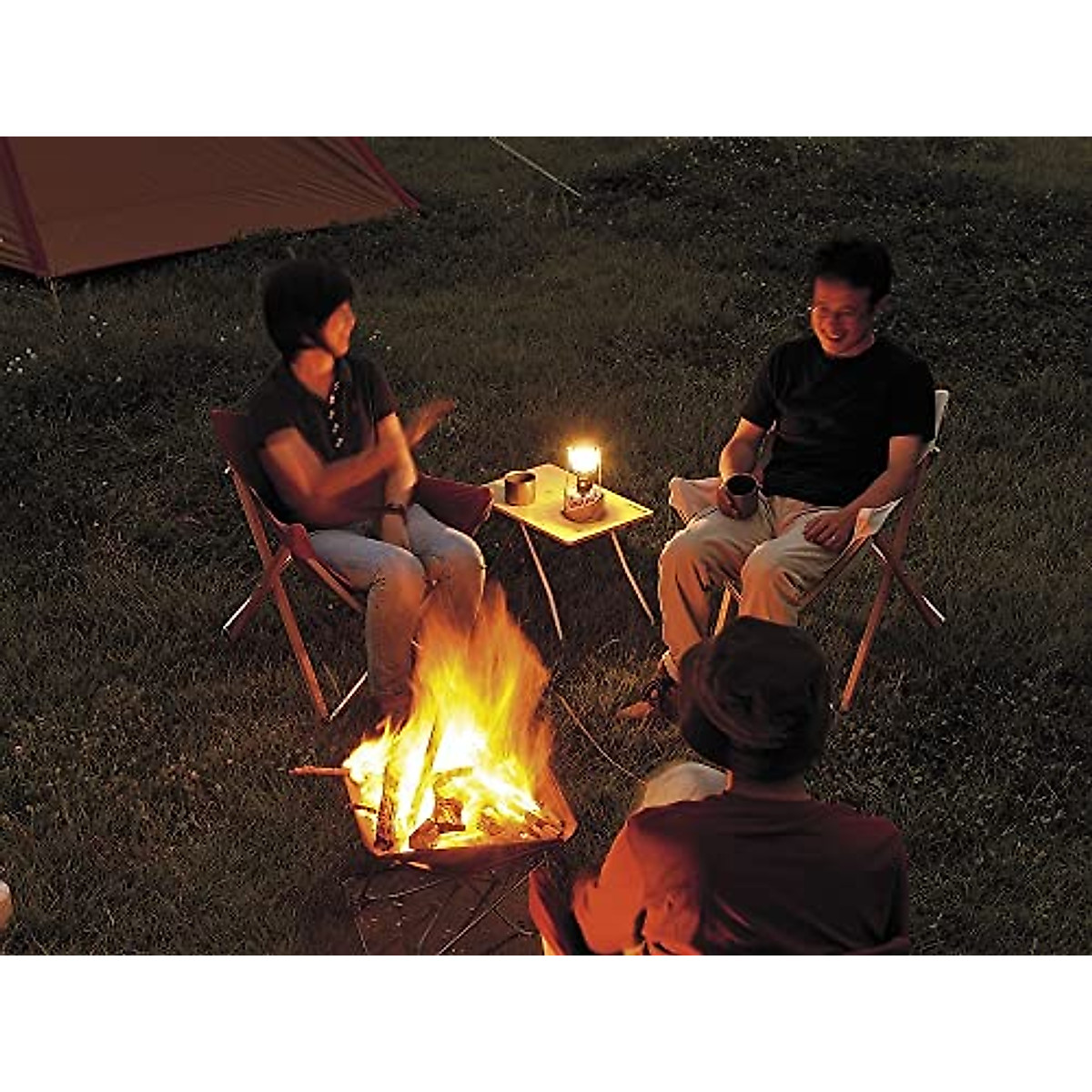 Snow Peak Take! Bamboo Chair, LV-085, Designed in Japan, Made of Canvas and Bamboo, for Indoor Outdoor Use, Lifetime Product Guarantee, White