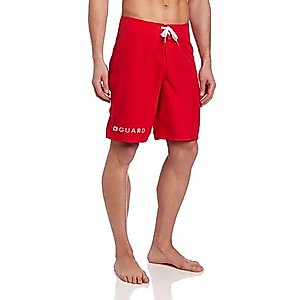 Speedo Women Guard Swim Trunk Knee Length Boardshort Volley, Speedo Red, 32 US